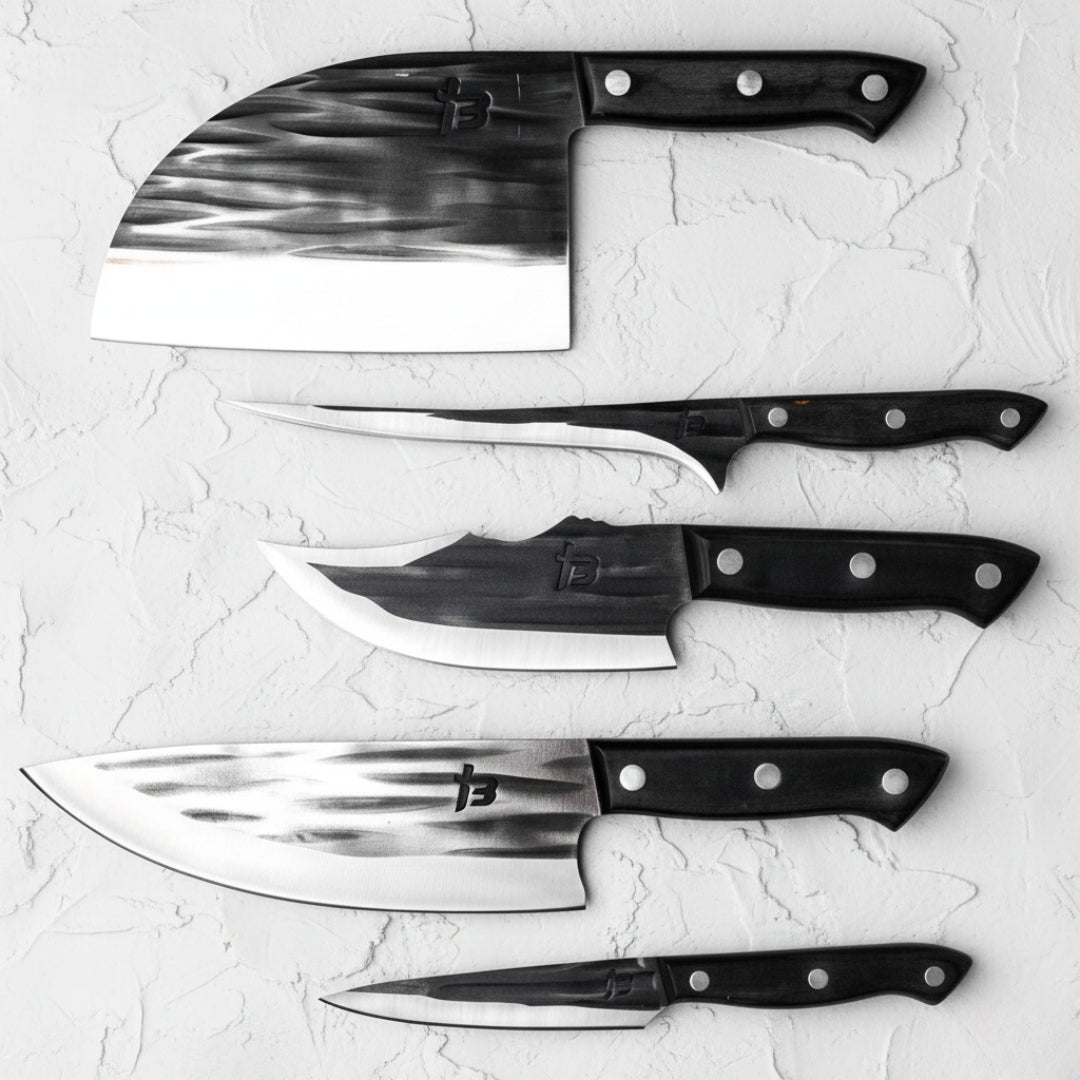 Midnight Series - 5 Piece Chef Knife Set | The Forged Blade
