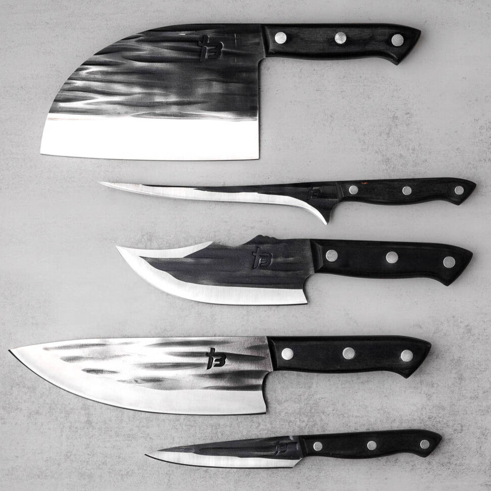 Midnight Series - 5 Piece Chef Knife Set | The Forged Blade